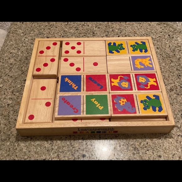 Toys | Vintage Learningsmith Classics Wood Animal Dominoes | Poshmark